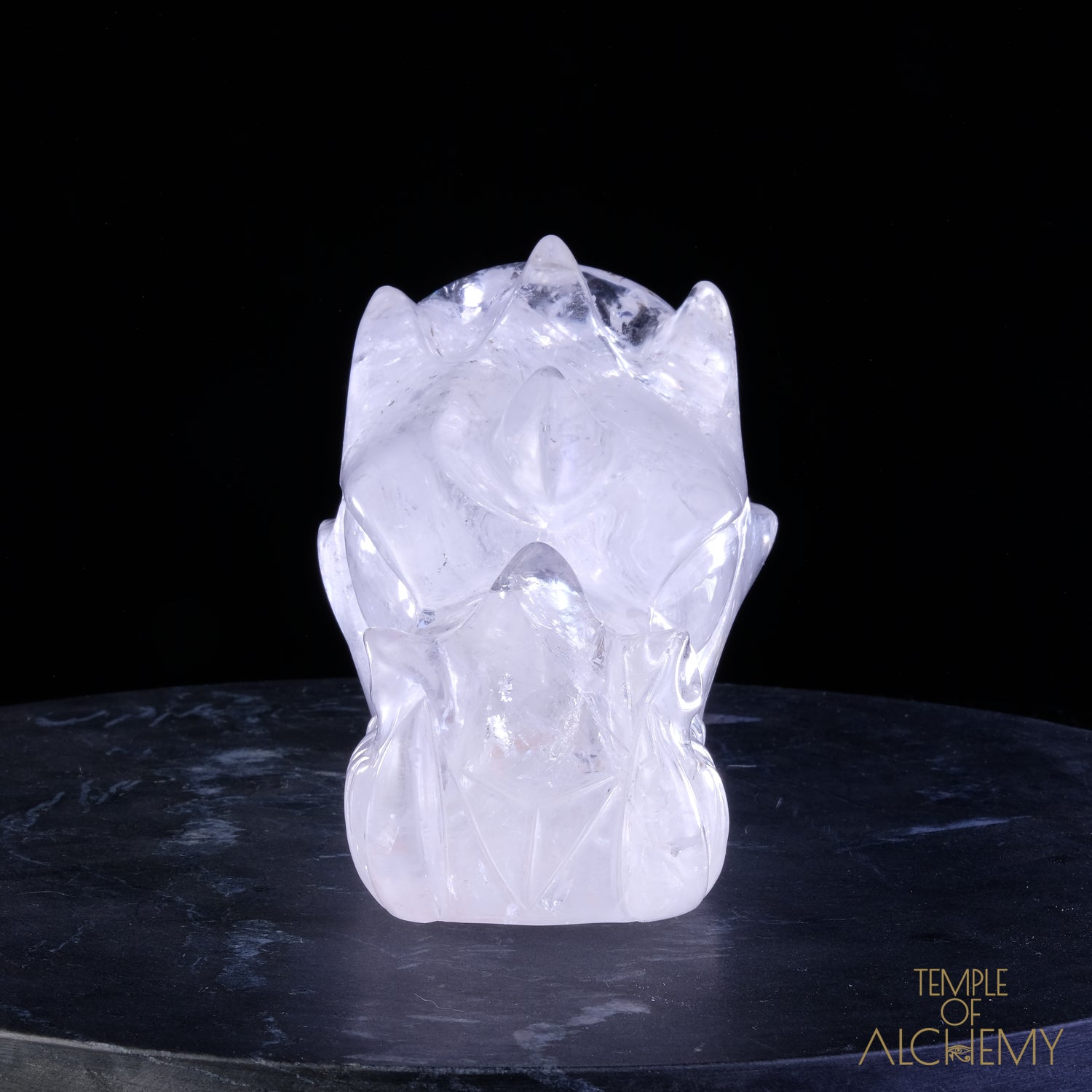 Citrine Dragon Crystal Skull by Leandro Souza - Temple of Alchemy