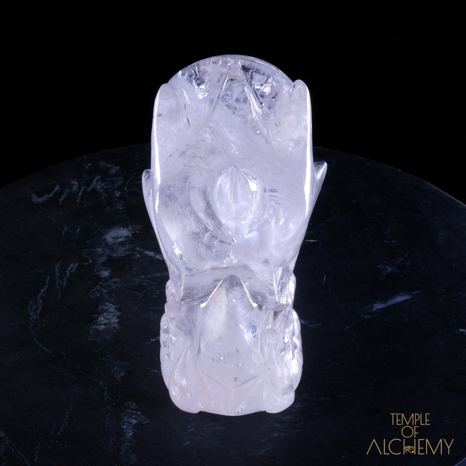 Citrine Dragon Crystal Skull by Leandro Souza - Temple of Alchemy