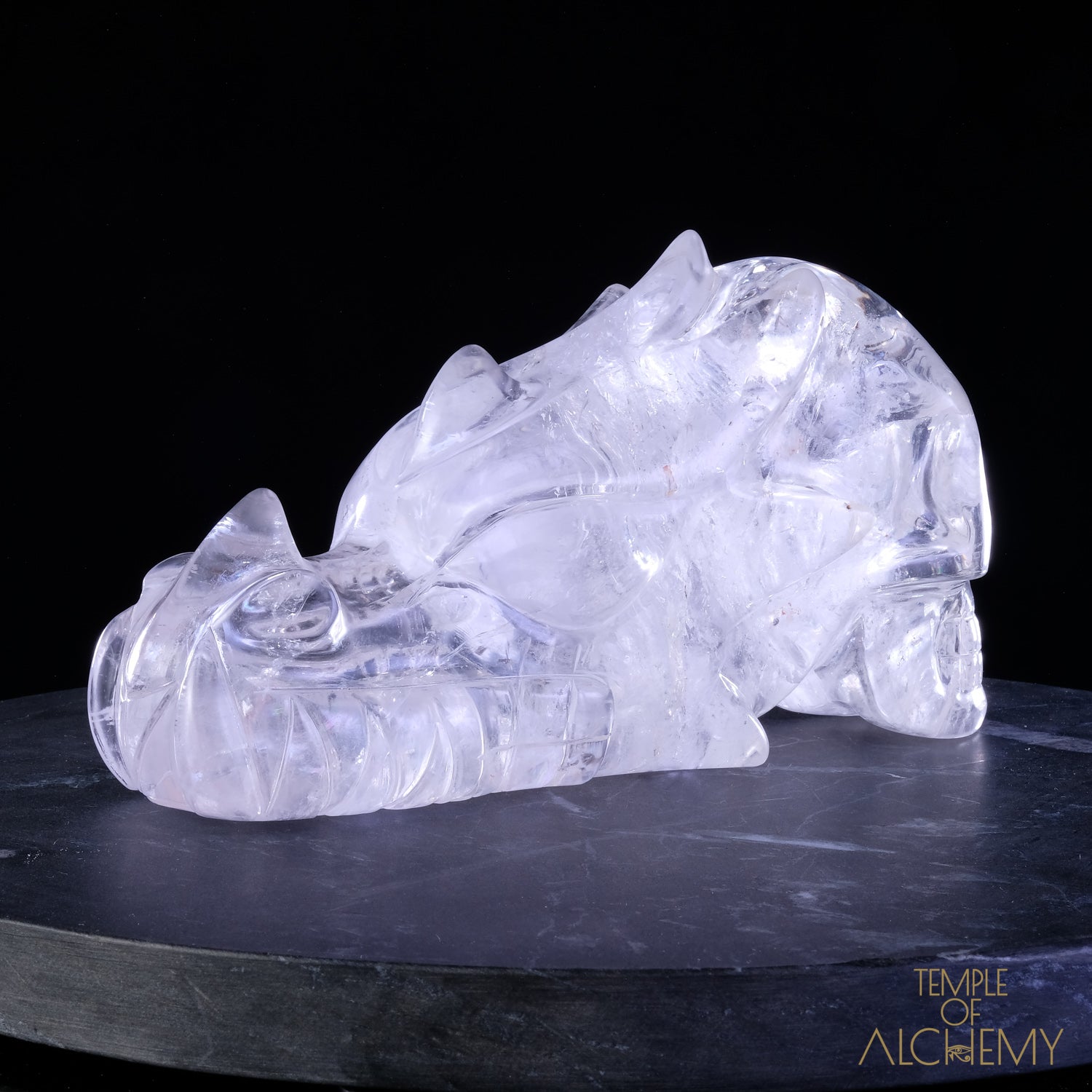Citrine Dragon Crystal Skull by Leandro Souza - Temple of Alchemy